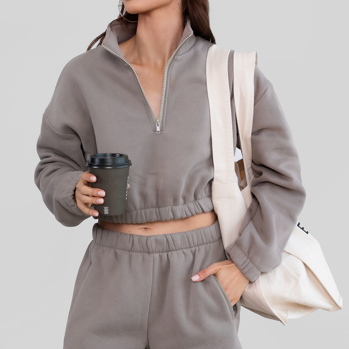 Amilee Essentials Casual Cropped Pullover – Tic Toc