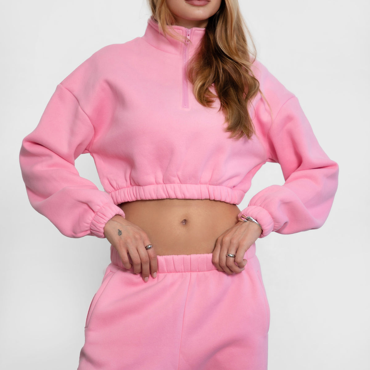 Amilee Plush Fleece Casual Cropped Pullover – Tic Toc